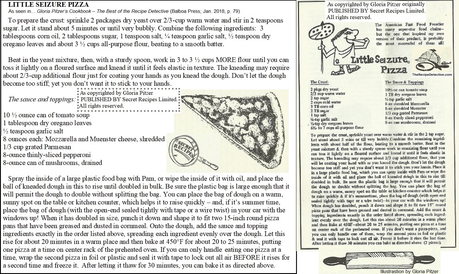 Little Seizure's Pizza - Secret Recipes