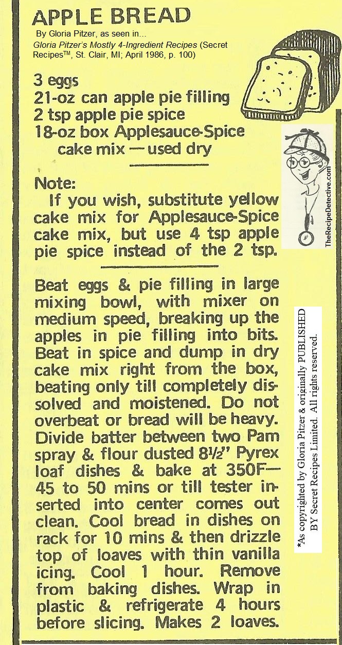 APPLE BREAD - Secret Recipes