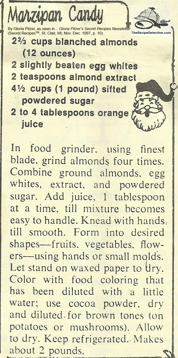 MARZIPAN CANDY - Secret Recipes